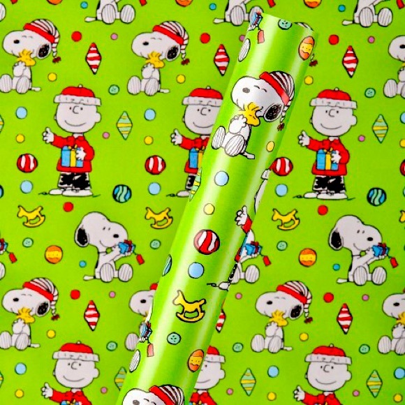 Peanuts | Holiday | Peanuts Charlie Brown Snoopy Christmas Wrapping ...
